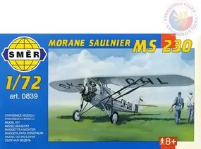 SMĚR Plastikový model Morane Saulnier MS 230 / Letadlo / 1:72 / 9,4x14