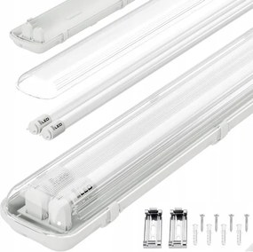 LED Technické zářivkové svítidlo T8 2xG13/20W/230V 6500K 120 cm IP65 bílá