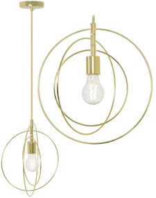 Toolight - závěsná lampa E27 APP286-1CP, zlatá, OSW-08404