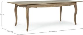 Rozkládací jídelní stůl s přídavnou deskou z mangového dřeva 90x180 cm Domitille – Bizzotto