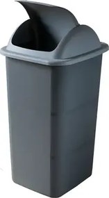 BELLI E FORTI Odpadkový koš FLIP šedý / Plast / 24 l / Výška 44,5 cm