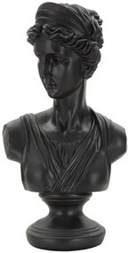 Socha hlavy ROMAN WOMAN BLACK 22X16X41 cm