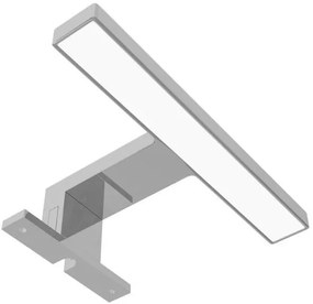 Avide koupelnové led světlo nad zrcadlo 18 cm, 3,5 w, 200 lm, denní, chrom