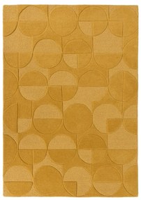 Žlutý vlněný koberec Flair Rugs Gigi, 200 x 290 cm