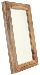 Indický nábytek - Zrcadlo Devi 60x90 z mangového dřeva Mango natural