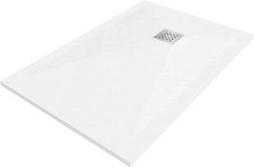 Mexen Stone+ kompozitní obdélníkový sprchový kout 140 x 70 cm, bílý - 44107014