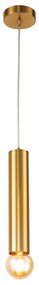 CLX Závěsné moderní osvětlení MONFALCONE, 1xE27, 40W, 30x6cm, zlaté 50101230