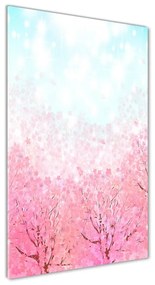 Wallmuralia Vertikální Foto obraz sklo tvrzené Květy višně 50x100