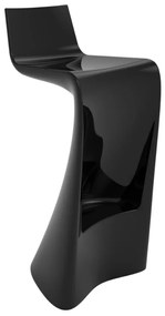 OnaDnes -20% VONDOM Černá plastová barová židle WING 72 cm