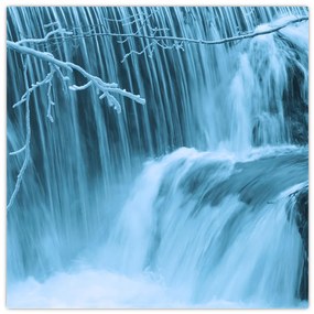 Obraz - ledové vodopády (30x30 cm)