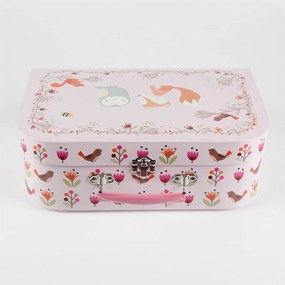 Dětský růžový piknikový kufřík Sass &amp; Belle Woodland Friends