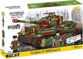 COBI 3124 II WW PzKpfw VI Tiger Ausf E, 2v1 / 862 kostek / 2 figurky /