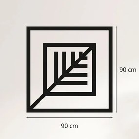 Geometrická dřevěná dekorace na zeď - Moderní design | SENTOP HDF0397-B