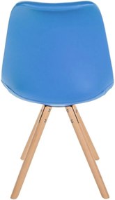 Bhm germany Jídelní židle Sofia I, syntetická kůže, modrá