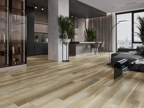 Mexen Cortland vzorek vinylových panelů SPC 6,5 mm, podložka IXPE 1,5 mm, 4 V-drážka, Dub - F1008-S