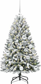 Umělý vánoční stromeček 120 cm 150 LED Teplá bílá PVC a ocel 3395735