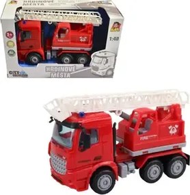 MaDe 08121 - Auto hasičské s plošinou na setrvačník, 16 cm