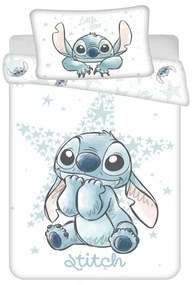Jerry Fabrics Povlečení do postýlky Lilo and Stitch White Star 100x135, 40x60 cm