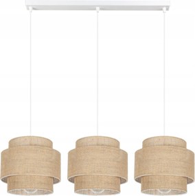 Lustr Boho Závěsná Stropní Lampa Bílá Led