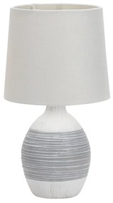 Světle šedá stolní lampa s textilním stínidlem (výška 35 cm) Ambon – Candellux Lighting