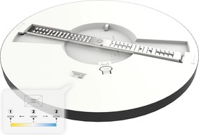 Stropní LED svítidlo Evora Round, 1x LED 18w, 3000-6000k, 3CCT, b