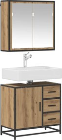 Sada koupelnového nábytku 2 ks Artisanový dub 65 x 33 x 60 cm 3402321