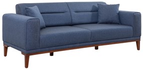 Hanah Home Pohovka LIONES s odkládacím stolkem tmavě modrá 223 cm