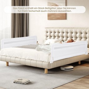 Costway Zábrana na postel pro batolata 120 cm skládací zábrana na dětskou