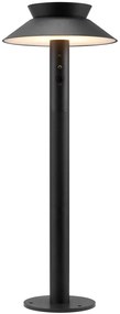 Černý zahradní solární LED sloupek Justina s pohybovým čidlem zapichovací 5W 60cm  - Nordlux