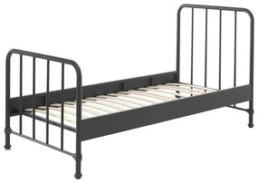 Šedá kovová dětská postel 90x200 cm BRONXX – Vipack