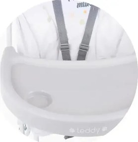 CHIPOLINO Jídelní židlička Teddy Platinum / od 6 měsíců do 3 let