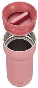 Mepal Cestovní termohrnek Ellipse Nordic Pink 375 ml, růžová barva, kov, plast