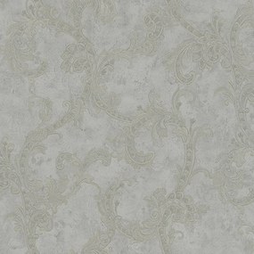 Luxusní šedá zámecká vliesová tapeta M13027, Murella Italia, Zambaiti Parati