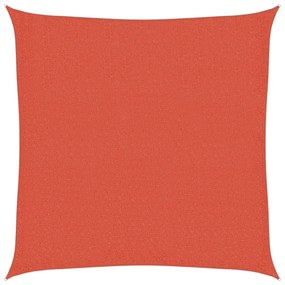 Plachta proti slunci 160 g/m² čtverec terakota 2,5 x 2,5 m HDPE 311328