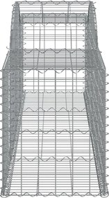 Klenuté gabionové koše 30 ks 300x50x60/80 cm pozinkované železo 3146681