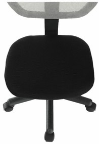 Dětská otočná židle, šedá / černá, MESH