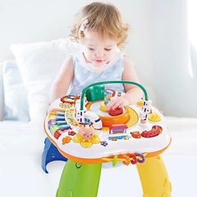 NEW BABY Mluvící a hrající interaktivní stoleček New Baby s jezdícím vláčkem CZ/SK