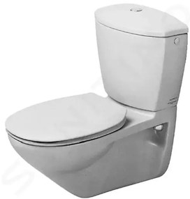 DURAVIT - Duraplus WC kombi mísa, závěsná, zadní odpad, bílá (0195090000)