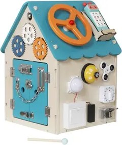 2Kids Toys Activity board Domeček tyrkysová / od 3 let