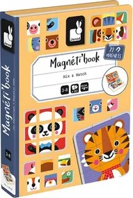 JANOD Magnetibook Zvířátka / Magnetická kniha / 72 dílků / od 3 let