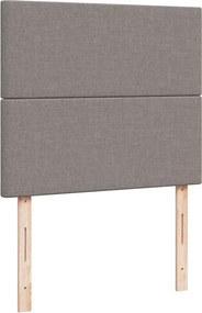 Box spring postel s matrací taupe 120x200 cm textil 3291244