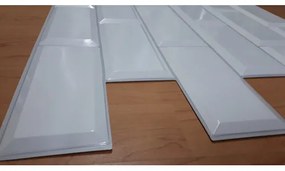 GRACE obkladový 3D PVC panel - Obkládačky bílé 484 x 966 mm