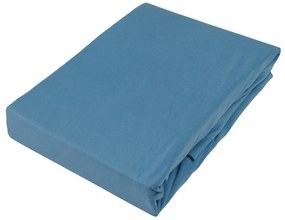 XXXLutz BOXSPRINGOVÉ PROSTĚRADLO, žerzej, modrá, 90/220 cm Novel - Prostěradla - 004550010207