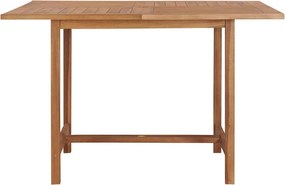 Zahradní jídelní stůl 110 x 110 x 75 cm masivní teak 318477