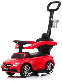 Odrážedlo s vodící tyčí Mercedes Benz AMG C63 Coupe Baby Mix červené Červená