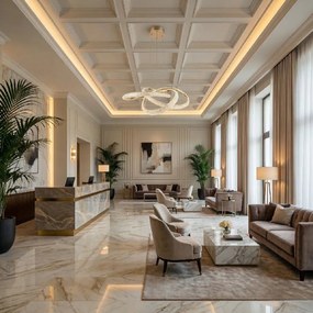 Toolight Rea, ZÁVĚSNÁ STROPNÍ LAMPA G153-CP GOLD, OSW-07826