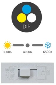 Ecolite LED-IN01R-UGR/CCT/24W - LED Podhledové svítidlo LED/24W/230V bílá