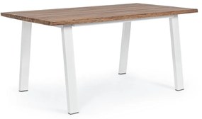 Venkovní jídelní stůl OSLO 160x90 cm Barva: Bílá