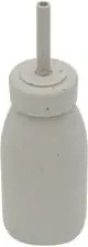 KikkaBoo Láhev s brčkem Platinum Silicone Sand 200ml