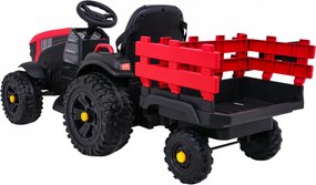 Ramiz Titánový traktor s přívěsem červený